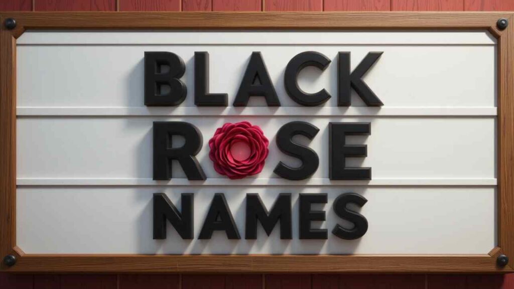 199+ Black Rose Stylish Names - namesselector.com